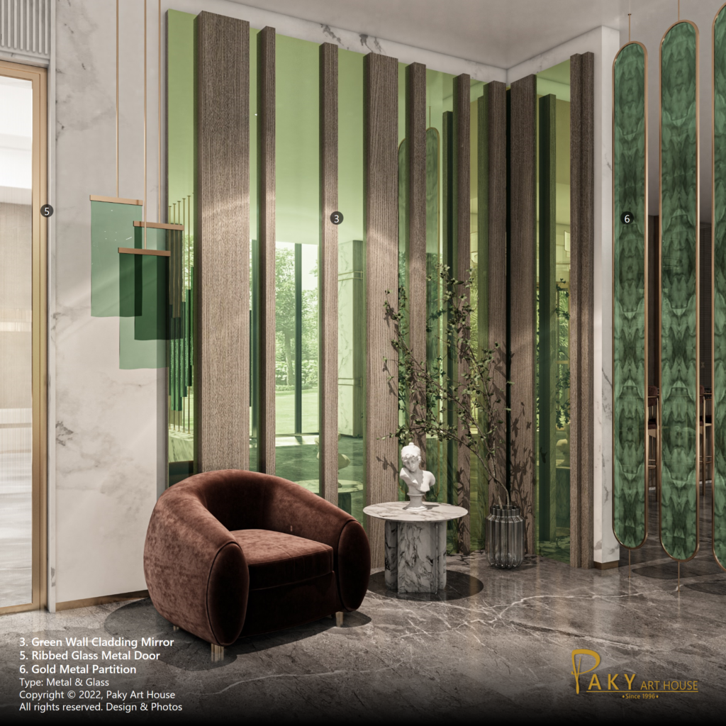 Bronze Wall Cladding Mirror – Paky Art House