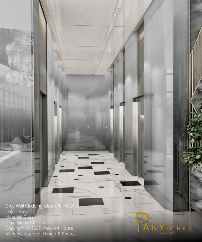 Red Wall Cladding Glass – Paky Art House